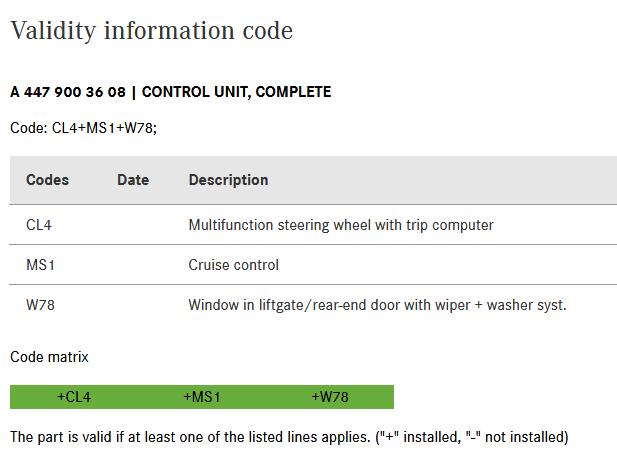 2018 MERCEDES METRIS Turn Signal / Wiper / Column Switch - Weber ...