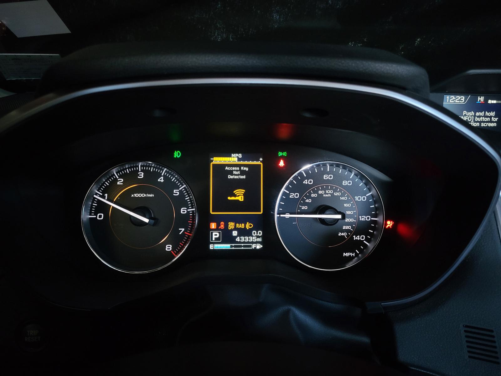 2019 SUBARU XV CROSSTREK Speedometer / Instrument Cluster - Weber ...