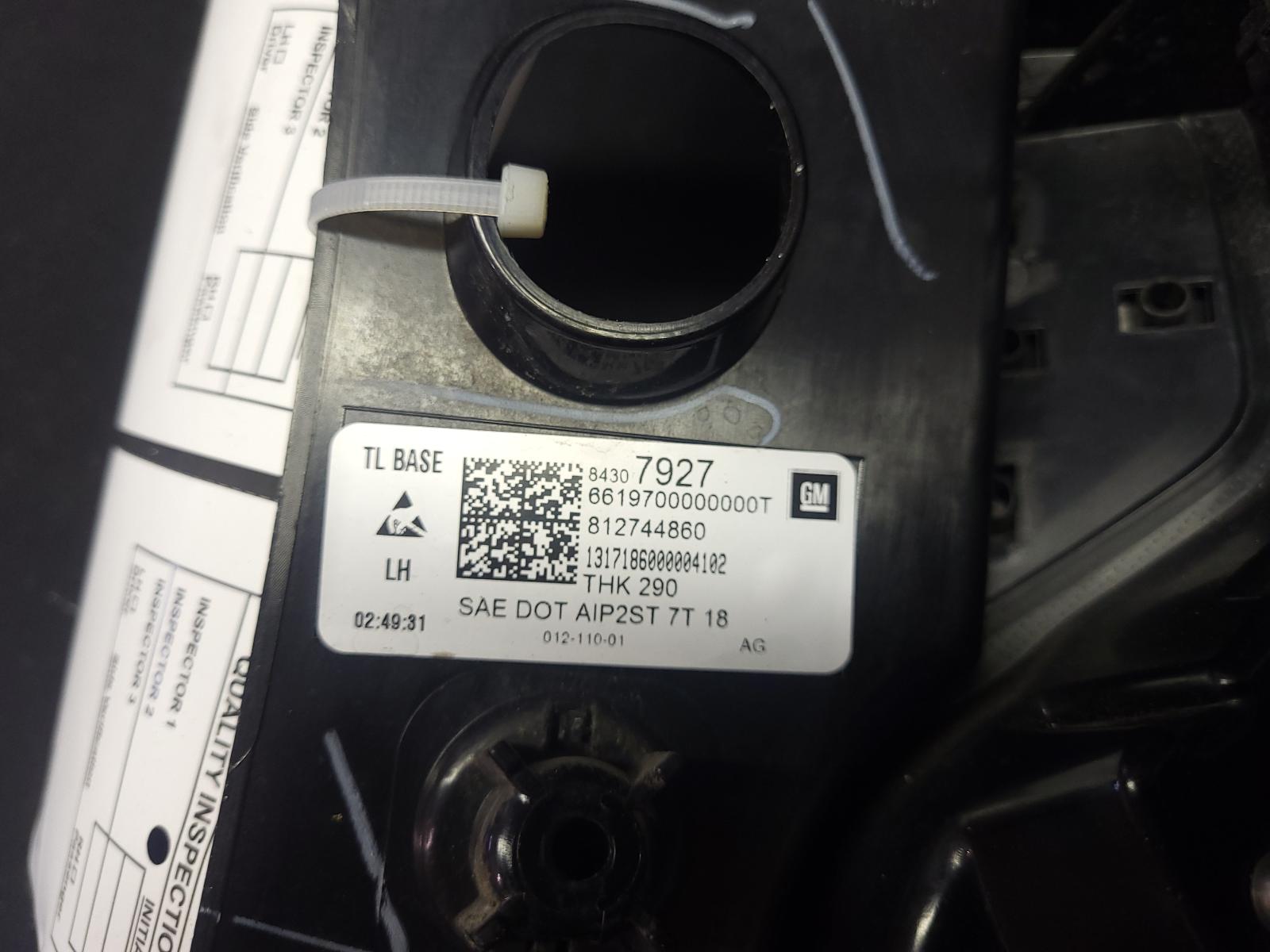 2018 GMC TERRAIN Tail Lamp - Left - Weber Brothers Auto